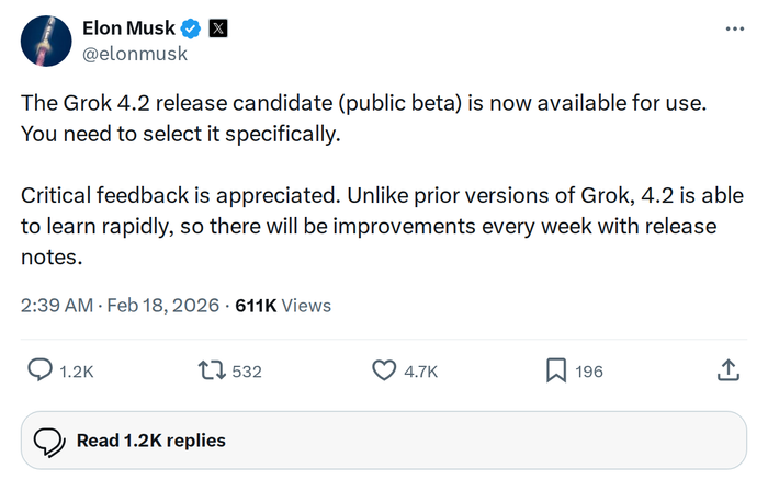 Grok 4.2 Public Beta Live: xAI's Rapid-Learning AI Now Available