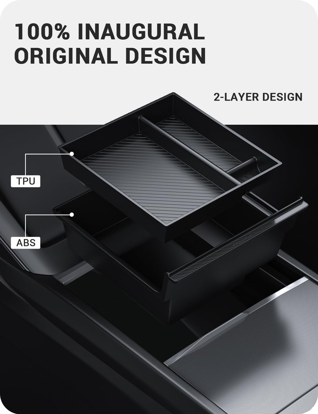 2024-2026 Tesla Model 3 Highland & Model Y Juniper Console Organizer