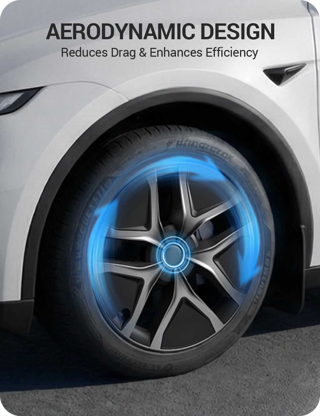 2025-2026 Tesla Model Y Juniper 19" Wheel Covers - Aerodynamic Hubcaps