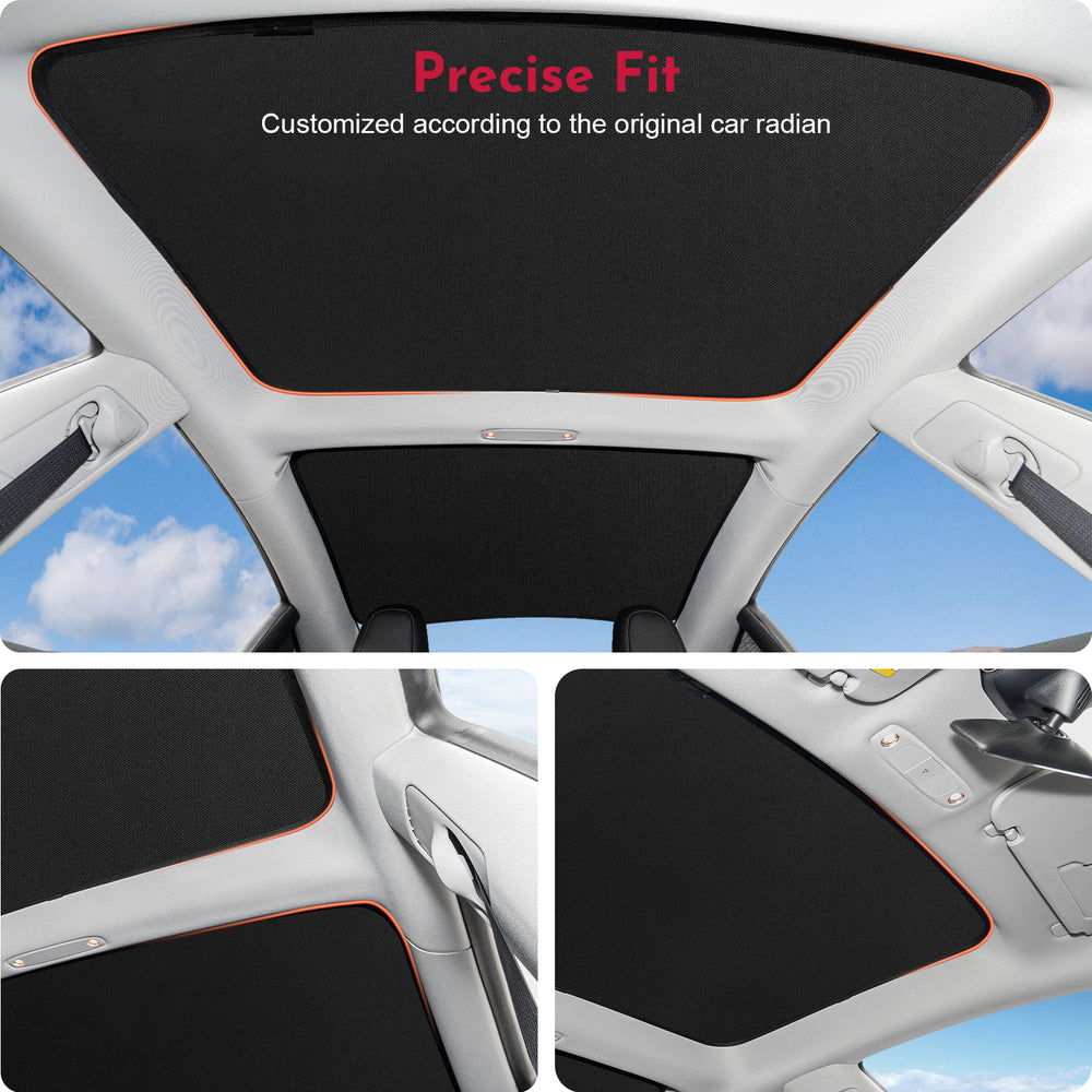Basenor Tesla Model 3 Sunshade Front & Rear Glass Roof Sun Shades